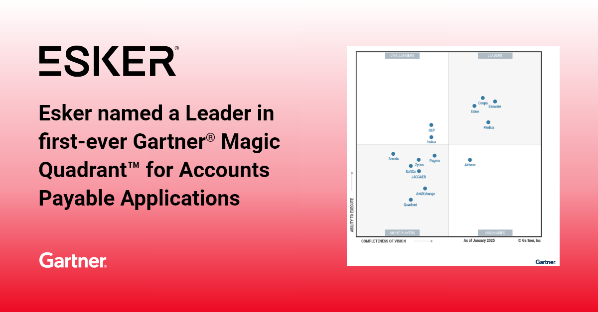 Esker Named a Leader in First-Ever Gartner® Magic Quadrant™ for ...