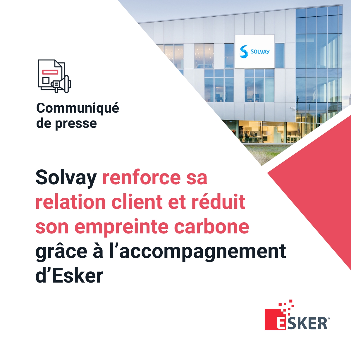 Grâce à l’accompagnement d’Esker, Solvay renforce sa relation client et réduit son empreinte carbone